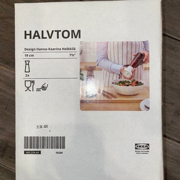 IKEA | Kitchen | New Ikea Halvtom Spice Mill Glassbrown 2 Pack Oz 40523460 | Poshmark